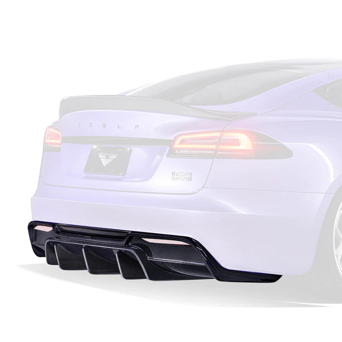 Tesla Model S Plaid Aero Rear Diffuser Carbon Fiber | Vorsteiner – www ...