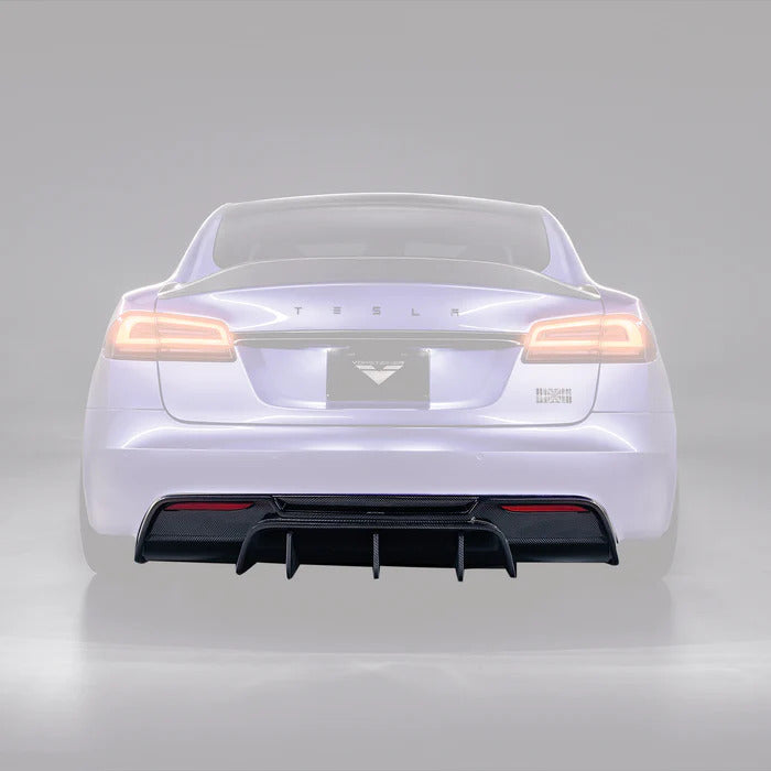 Tesla Model S Plaid Aero Rear Diffuser Carbon Fiber | Vorsteiner – www ...